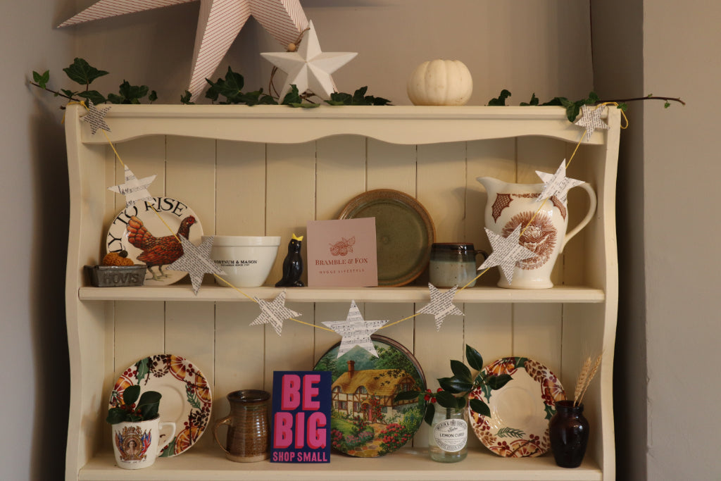 Mustard Book and Sheet Music Star Garland by Bramble and Fox – Bramble ...