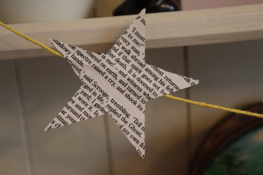 Mustard Book and Sheet Music Star Garland by Bramble and Fox – Bramble ...